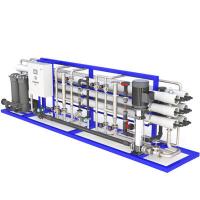 China BWRO-L Skid Mount Brackish Water RO System 16-96.8TPH with 75% Recovery Rate and Siemens PLC Control for sale