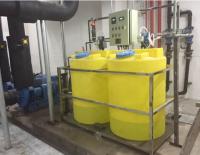 China 40L Automatic Chemical Dosing System for Cooling Tower Water Recycle PLC Control for sale