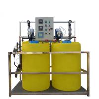 China 1000L PE Tank Auto Chemical Dosing System with Metering Pump 110-240V for sale