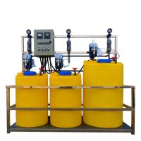 China 1000L PE Tank Auto Chemical Dosing System with Metering Pump 110-240V for sale