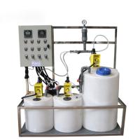 China 1000L PE Tank Auto Chemical Dosing System with Metering Pump 110-240V for sale