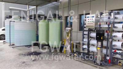 China 8000LPH Brackish Water Reverse Osmosis System with 10,000 ppm TDS Capacity and USA DOW Membranes for sale