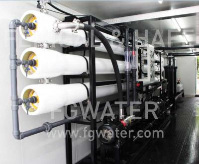 China Containerized Sea Water RO Plant with Danfoss HP Pump 10-1000 TPD Capacity 20-70 Bar Pressure Range for sale
