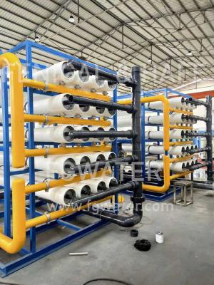China Industrial Reverse Osmosis Water Treatment System 9000 GPD 4 Membranes for Beverage Production for sale