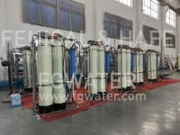 China PLC Reverse Osmosis Water Treatment System 9000 GPD with CNP Pump for Industrial Purification for sale