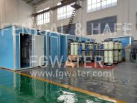 China Industrial Reverse Osmosis Water Treatment System 9000 GPD with CNP Pump for sale