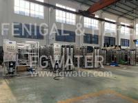China PLC Reverse Osmosis Water Treatment System 9000 GPD with CNP Pump for Industrial Purification for sale