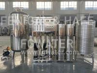 China Biological Dosing Reverse Osmosis Water Treatment System 380V 9000GPD SRO-N Series for sale