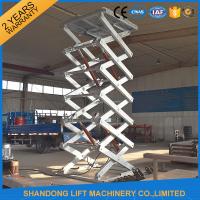 China Hot Dip Galvanized Stationary Hydraulic Scissor Lift , Cargo Loading Industrial Lift Tables for sale