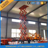 China 500kgs Hydraulic Hydraulic Lift Table Mobile Aerial Work Platform with 4 Wheels 8m Lifting Height for sale