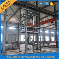 China Guide Rail Chain Hydraulic Elevator Lift , 4 Post Material Lifting Equipment 4 tons 6m for sale