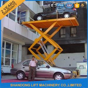 China Car / Vehicle / Truck Heavy Duty Hydraulic Scissor Car Lift Systems Explosion Proof for sale