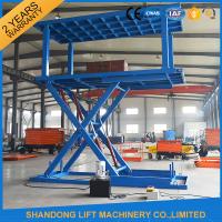 China Portable Scissor Lift Car Hoist Double Deck Car Parking System with Overload Protection for sale