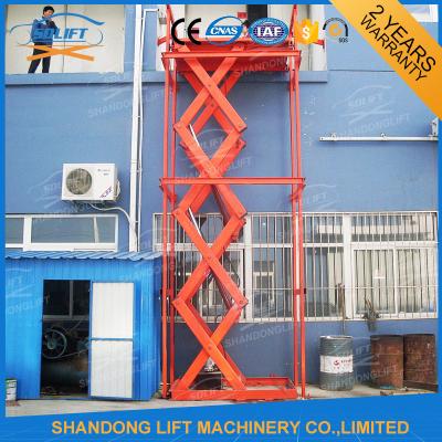 China 2 Ton 6m Electric Safe Stationary Hydraulic Scissor Lift  2 Years Warranty for sale