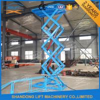 China Materials Lifting Warehouse Hydraulic Cargo Scissor Lift 1.6 ton 3.8m for sale