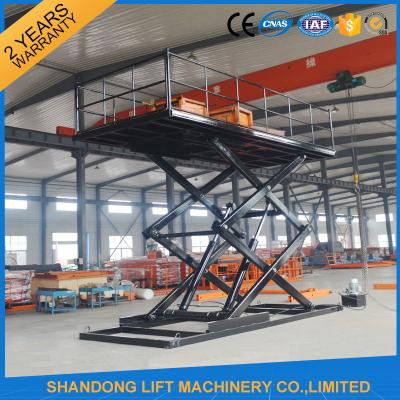 China CE 3T 4.8M Hydraulic Scissor Car Lift For Parking Scissor Type Basement Car Lift for sale
