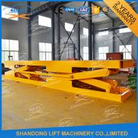 China Red Grey 10T Heavy Loading Automotive Scissor Lift For Ungerground for sale