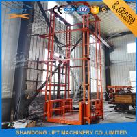 China Highway And Street Guide Rail Cargo Lift AC / DC Power Supply Easy Operation Safety Convenience for sale