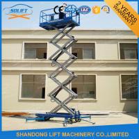 China 10m Movable Scissor Lift Table Hydraulic 4 Wheels Mobile Aerial for sale
