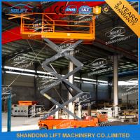 China 10m Self Propelled Elevating Work Platforms Battery Drive Mobile Scissor Lift for sale