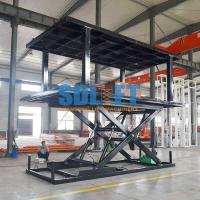 China 3tonne 2.5m Hydraulic Scissor Car Lift Vehicle Portable For Home Garage for sale