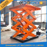 China Scissor Hydraulic Lift Platform , 2T 5.5M High Rising Material Handling Lifts CE TUV SGS for sale