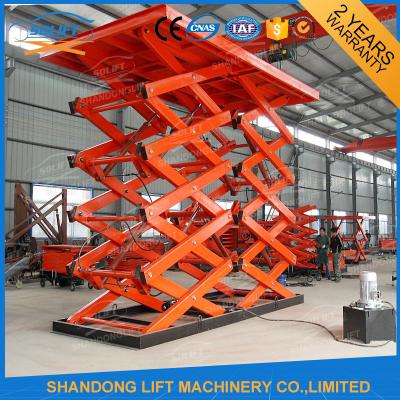 China CE Large Heavy Duty Double Scissors Home Garage Car Lift With Hydraulic System for sale