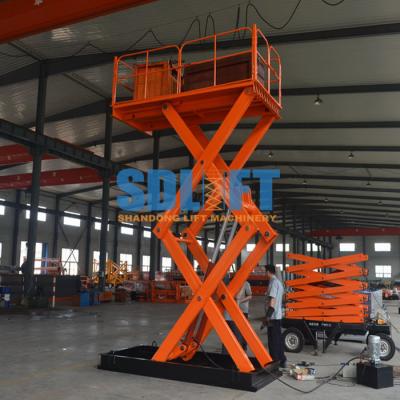China 2t 3m Self Leveling Scissor Lift Hydraulic Material Handling for sale