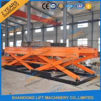 China 7T Heavy Duty Stationary Hydraulic Scissor Lift with Roller for Cargo Scissor Lift with TUV for sale