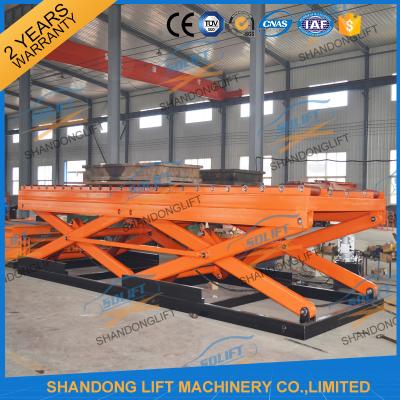 China 7T Heavy Duty Stationary Hydraulic Scissor Lift with Roller for Cargo Scissor Lift with TUV for sale