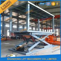 China Basement Hydraulic Double Platform Scissor Car Lift Double Deck Home Car Garage for sale