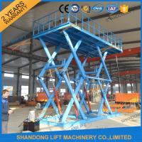 China CE 5T Heavy Duty Warehouse Stationary Hydraulic Scissor Lift 5M Max Lifting Height for sale