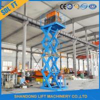 China 3tons 6m Warehouse Stationary Hydraulic Scissor Lift Cargo Lift Table Platform for sale