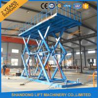 China 6T 5M Heavy Duty CE Hydraulic Scissor Lift Hydraulic Large Scissor Cargo Lift for sale