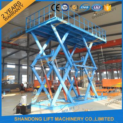 China 6T 5M Heavy Duty Stationary Hydraulic Scissor Lift for sale