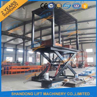 China 5T 3.7M Portable Double Deck Car Parking System Home Scissor Car Lift for 2 Car for sale