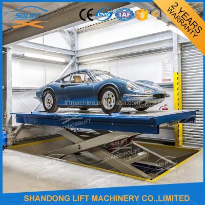 China Q235 Steel Stationary Hydraulic Scissor Lift With Customized Lifting Speed for sale