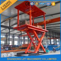 China 3 - 4m/Min Hydraulic Scissor Car Lift With Painting / Galvanizing Surface Treatment for sale