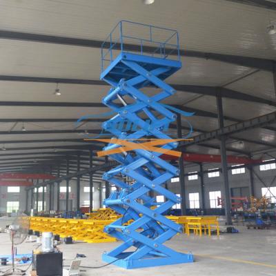 China Hydraulic Scissor Car Lift 2 - 10M Lifting Height Manual / PLC / Remote Control for sale