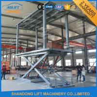 China Double Deck Car Parking System With Electric / Hydraulic Drive System Rack And Pinion Structure for sale