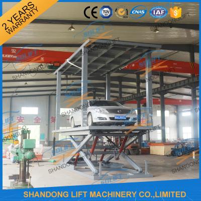 China 208V / 220V / 380V / 480V Double Platform Scissor Car Lift for Easy Car Lifting for sale