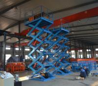 China Stable And Safe Stationary Hydraulic Scissor Lift For Cargo Transportation for sale