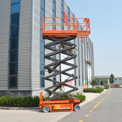 China 4-12m Self Propelled Battery Scissor Lift Battery Driven Aerial Work Platform for sale
