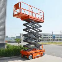 China 10m Battery Driven Self Propelled Electric Scissor Lift for sale