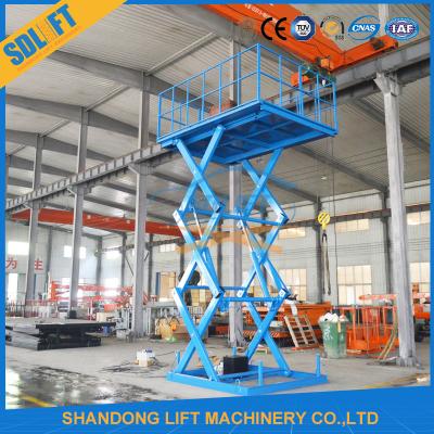China Stable And Safe Stationary Hydraulic Scissor Lift For Cargo Warehouse Scissor Lift Table for sale