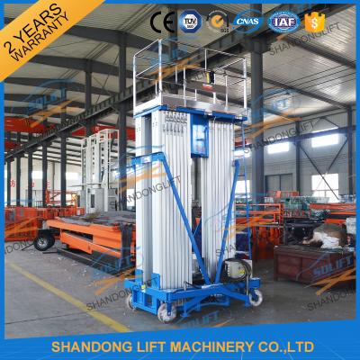 China 6-16m Aluminium Mast Elevator Aerial Maintenance Mast Lift for sale