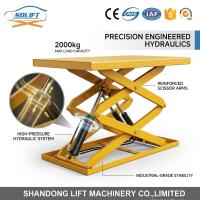 China 8 Ton High Capacity Stationary Hydraulic Scissor Lift System for Brazil Argentina Chile South America for sale