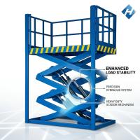 China 8 Ton High Capacity Stationary Hydraulic Scissor Lift System for Brazil Argentina Chile South America for sale