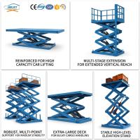 China 4 Ton Industrial Grade Stationary Hydraulic Scissor Lift Work Platform for Italy Spain Mediterranean Market for sale