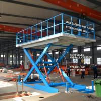 China 5 Ton Heavy Duty Hydraulic Scissor Car Lift for Malta UAE Saudi Arabia South Africa Commercial Garage for sale
